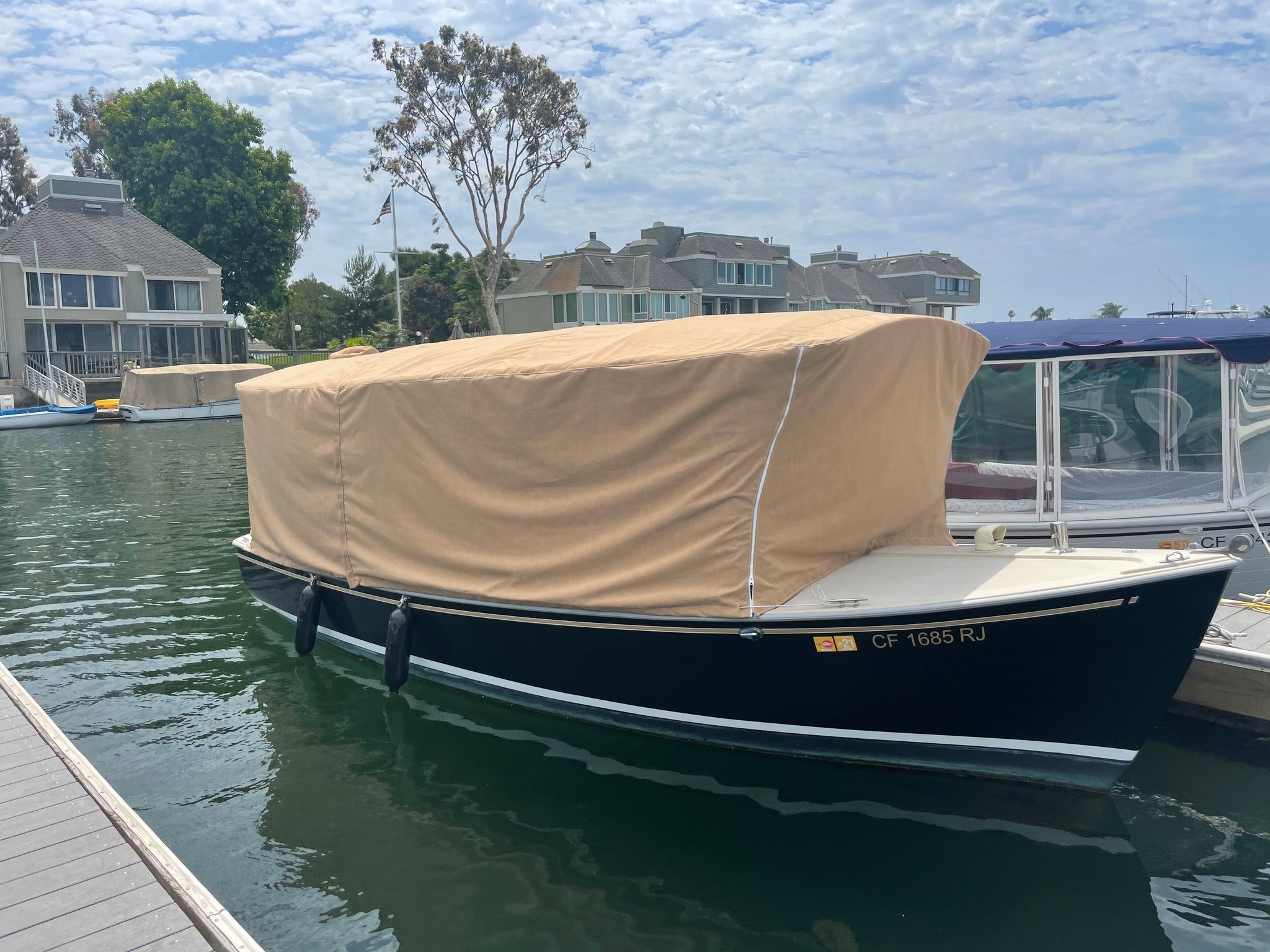 16' duffy down to windows canvas cover for Duffy – CANVAS 805